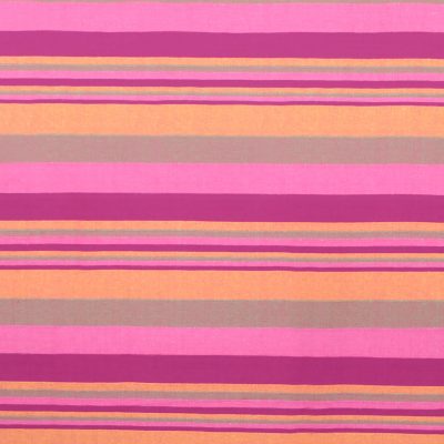 Handmade Double Bed Cover In Pink Stripes • Vritti Designs