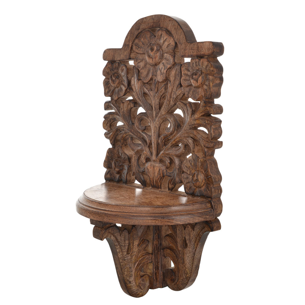 Wooden Wall Brackets Set of 2 Handmade • Vritti Designs